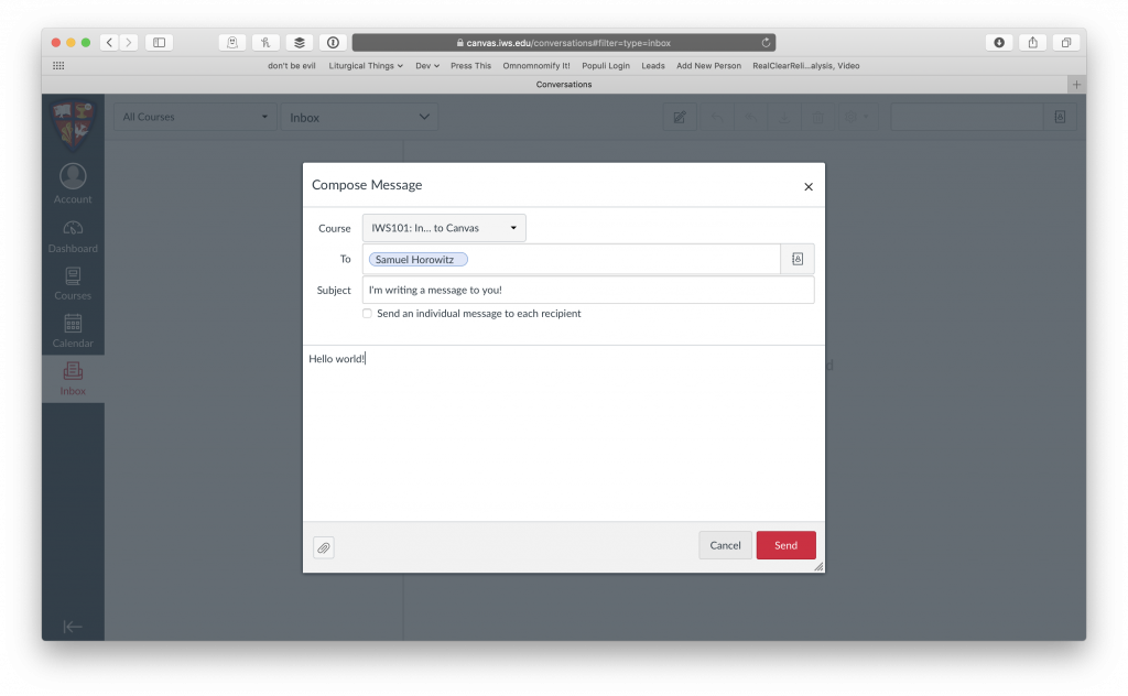 Canvas 101: An Introduction - Page 6 of 7 - The Institute For Worship ...